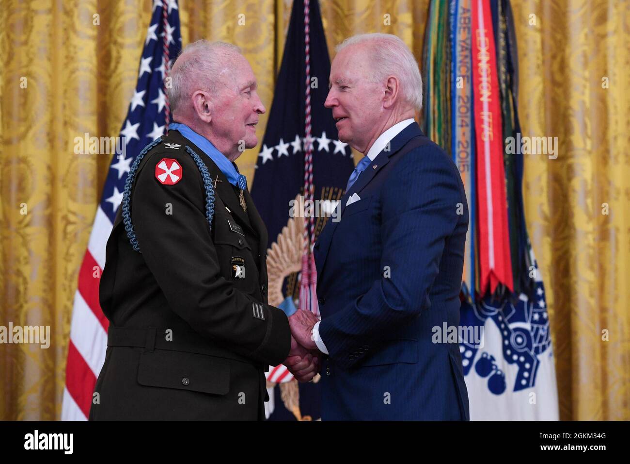 President Joseph R. Biden Jr. presents the Medal of Honor to former U.S ...