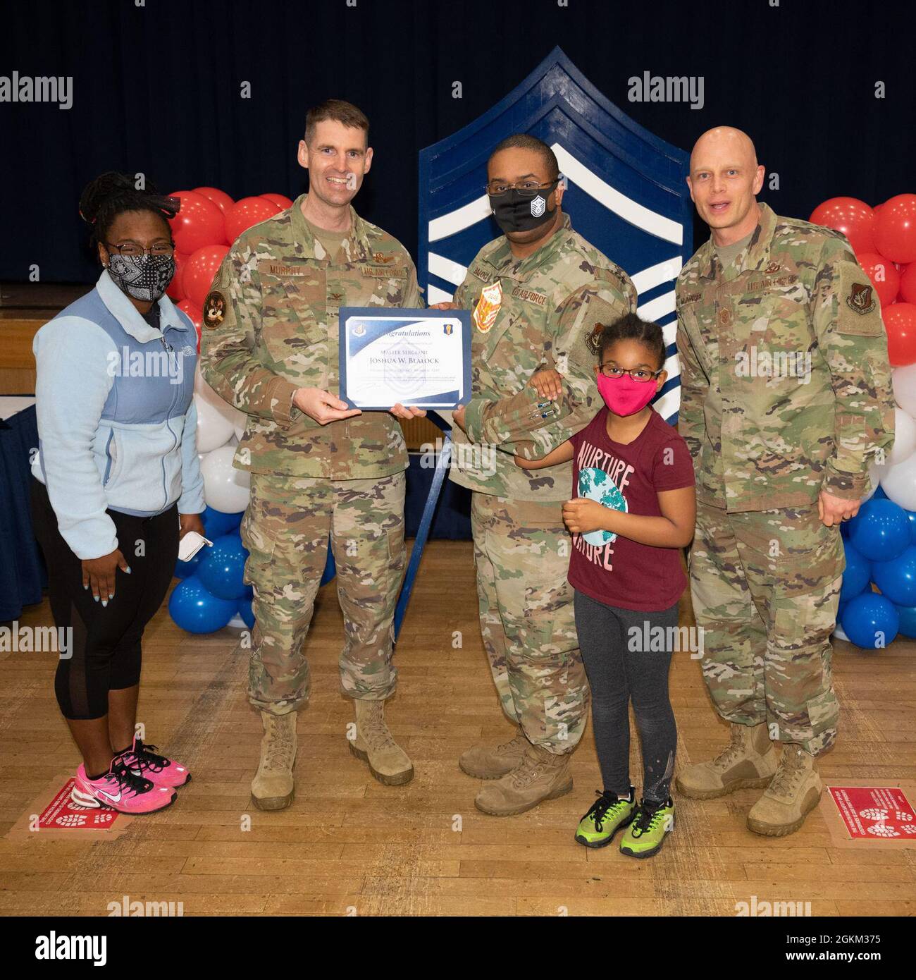 U.S. Air Force Tech. Sgt. Joshua Blalock, master sergeant select with ...