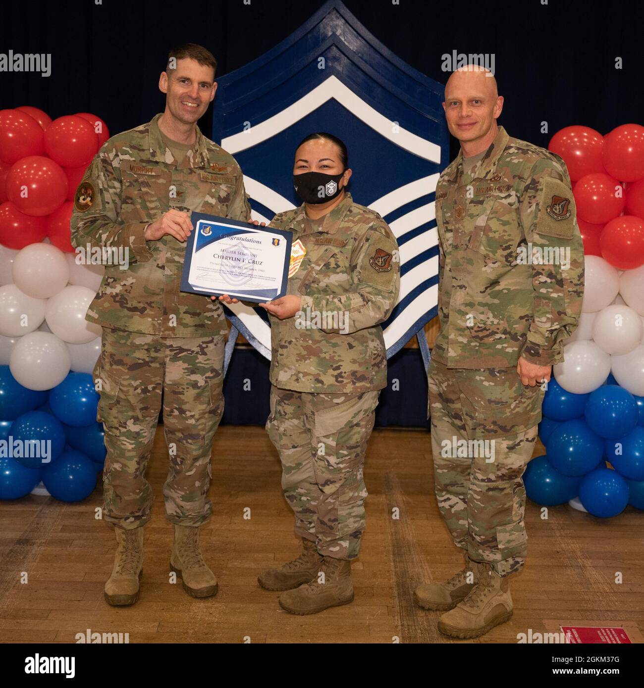 U.S. Air Force Tech. Sgt. Cherylin Cruz, master sergeant select with ...