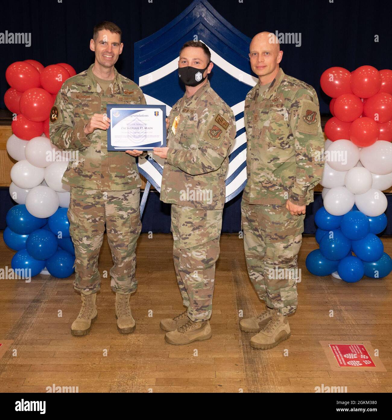 U.S. Air Force Tech. Sgt. Zachariah Main, master sergeant select with ...