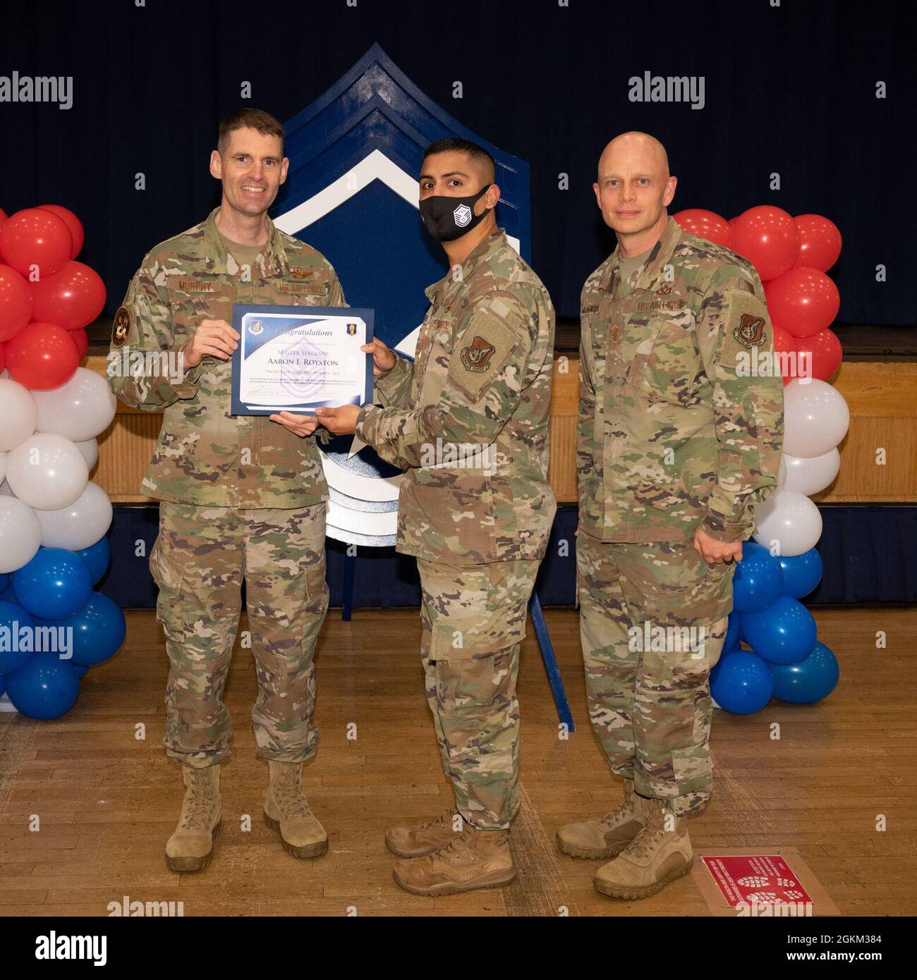 U.S. Air Force Tech. Sgt. Aaron Royston, master sergeant select with ...