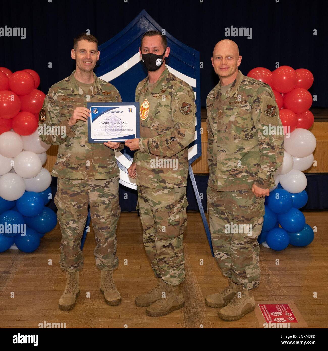 U.S. Air Force Tech. Sgt. Brandon Larcom, master sergeant select with ...