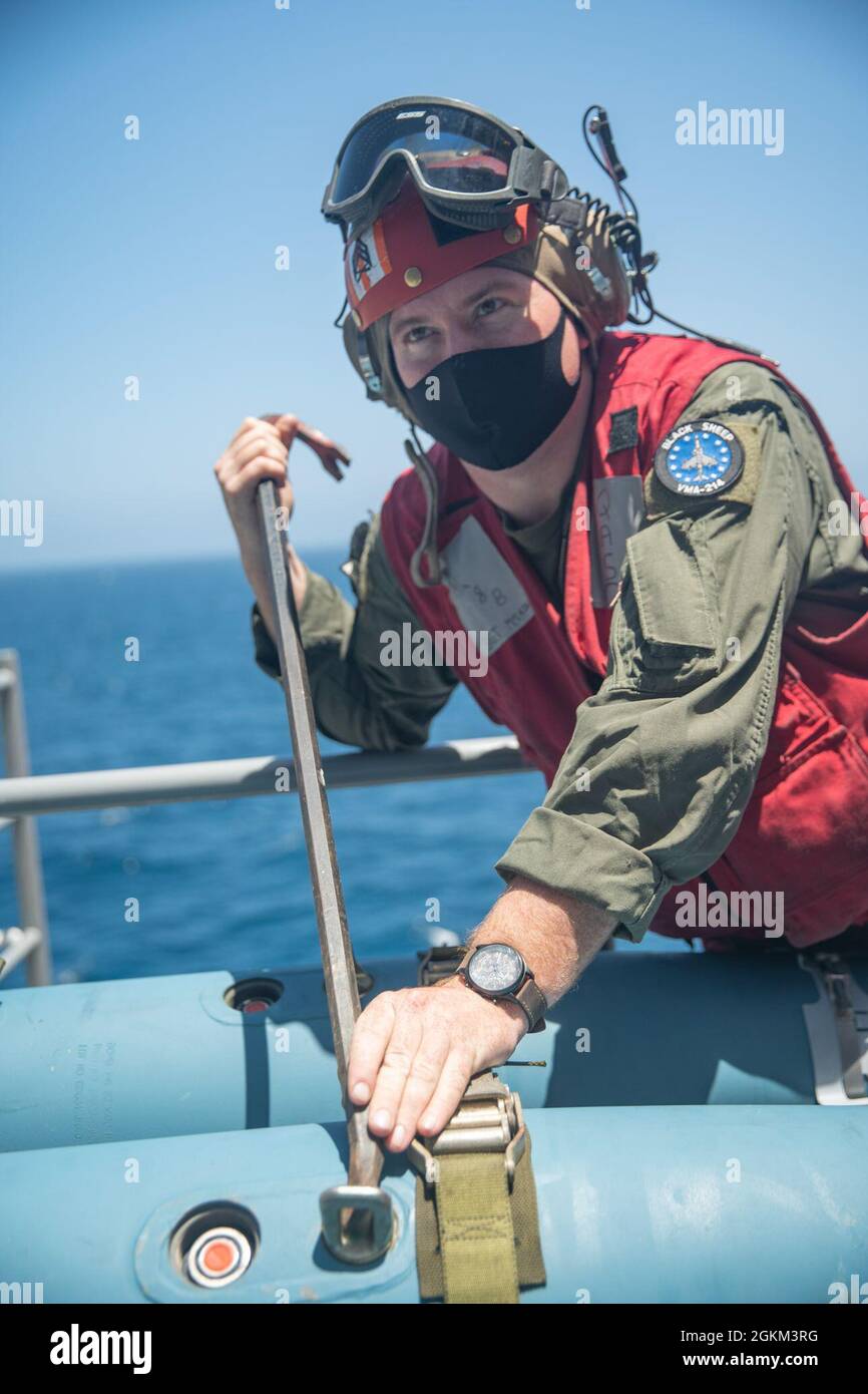 PACIFIC OCEAN (May 21, 2021) U.S. Marine Corps Sgt. Nathan McLain, a ...