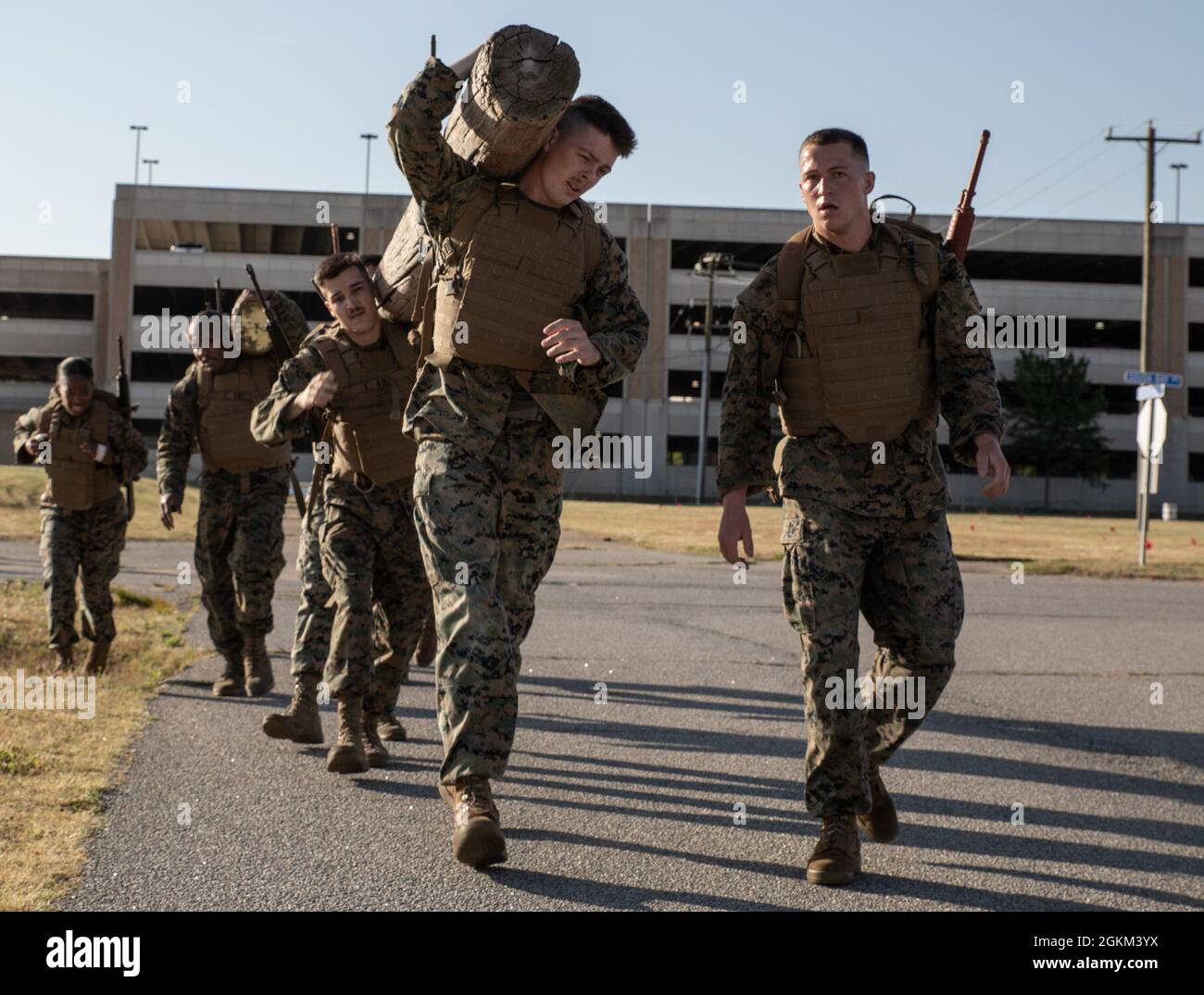 U.S. Marines in Martial Arts Instructor course 170-21 conduct a team ...