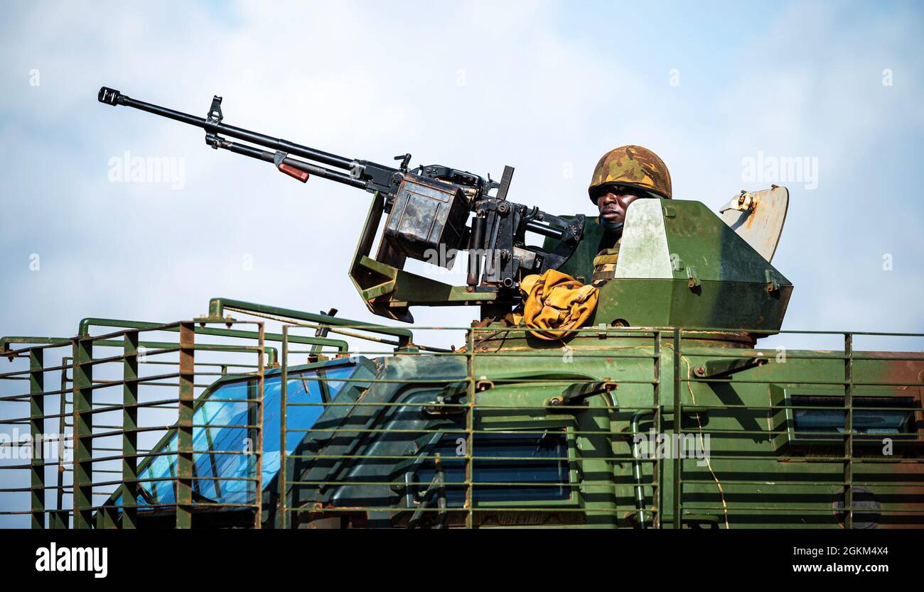 U.S. forces practice convoy training with the Danab Brigade and the ...