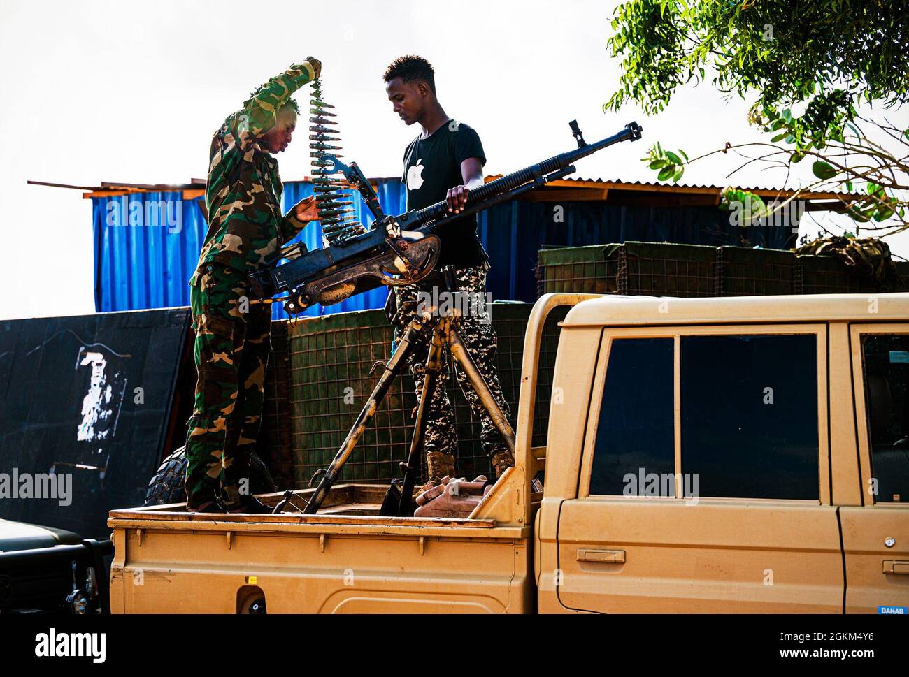 U.S. forces practice convoy training with the Danab Brigade and the ...