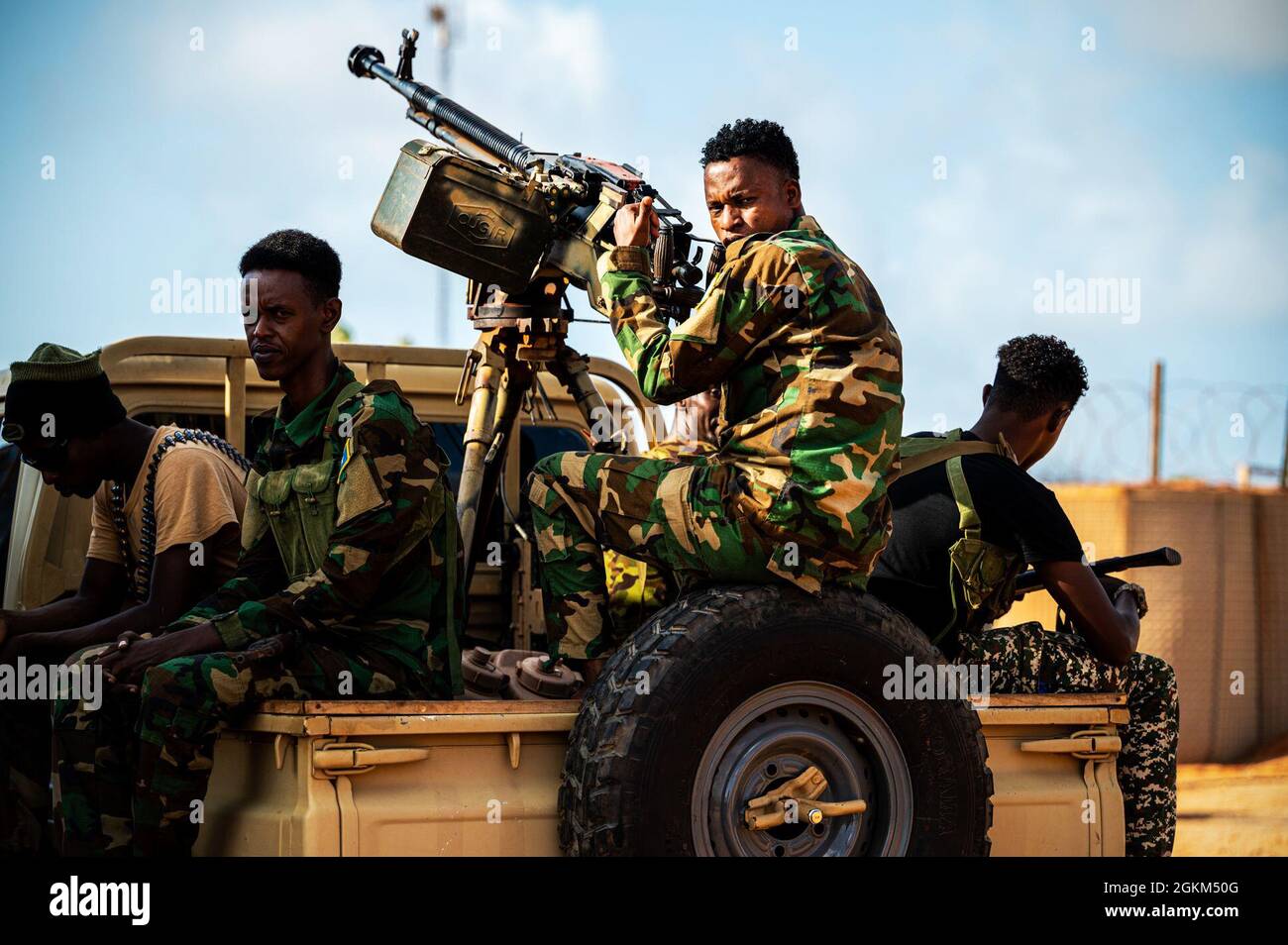 U.S. forces practice convoy training with the Danab Brigade and the ...