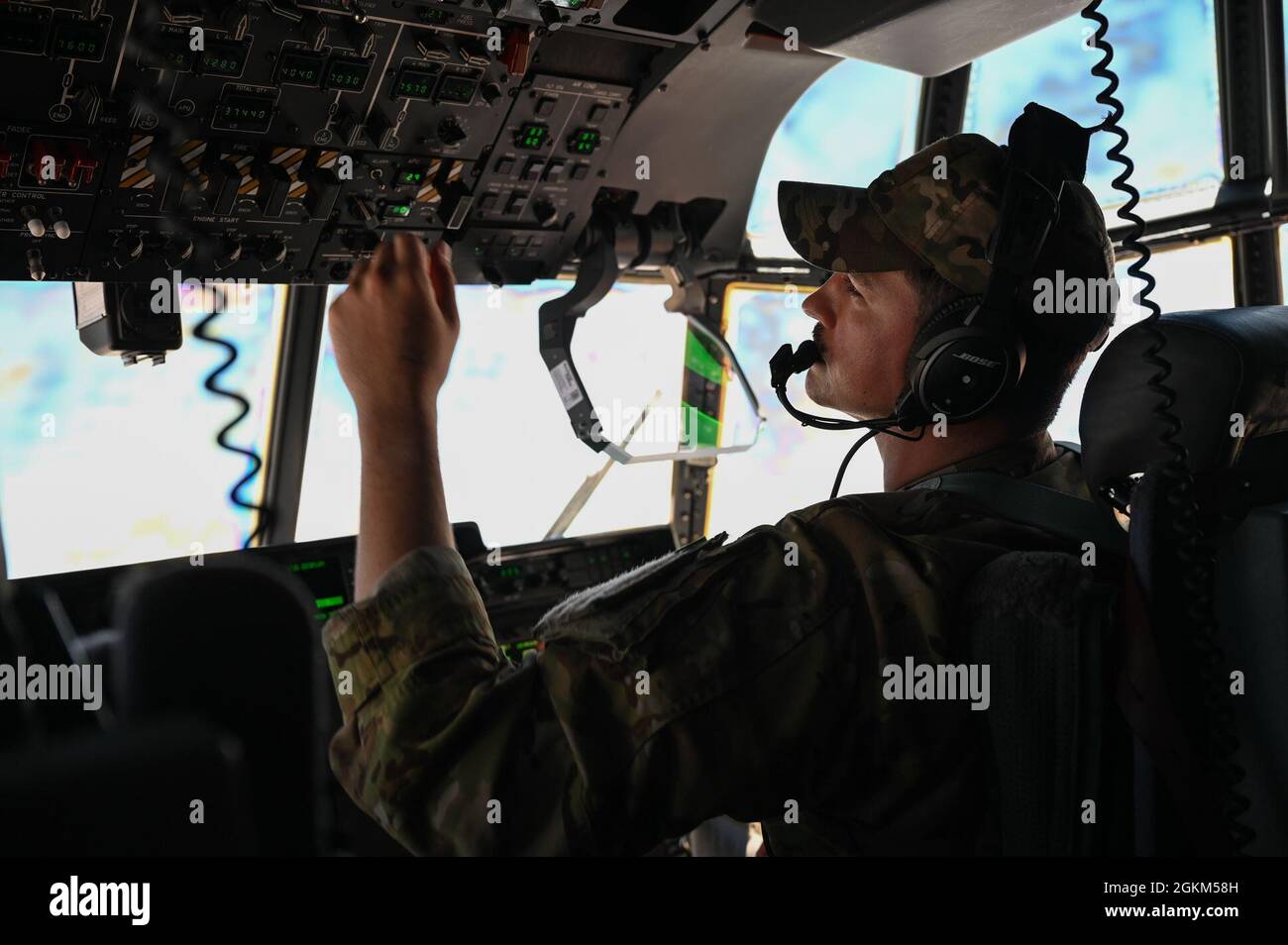 U.S. Air Force 1st Lt. Patrick Halloran, a C-130J Super Hercules pilot assigned to the 75th ...