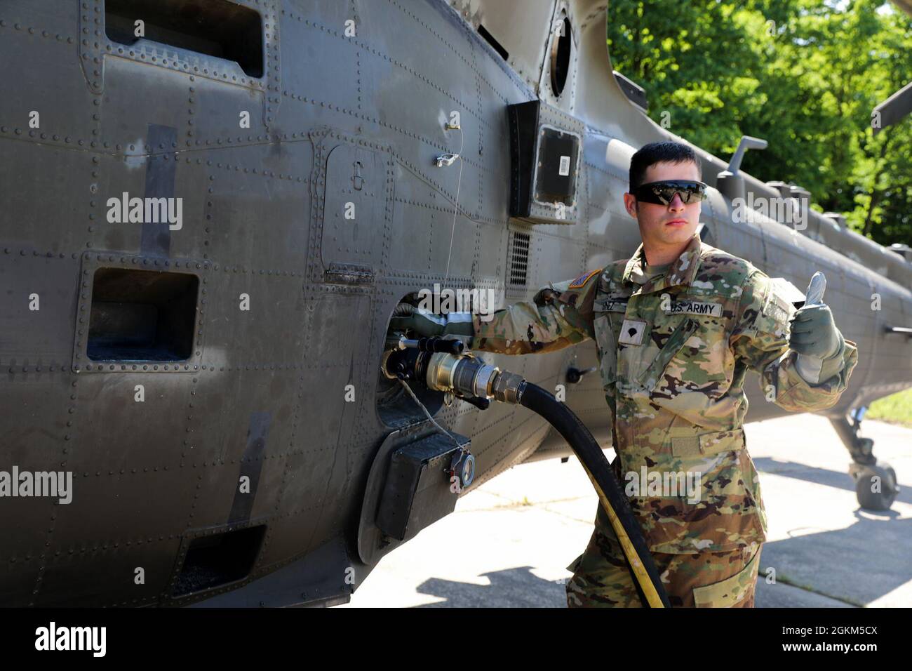 (Tuzla, Bosnia) --- Spc. Seth Nunez a refueler from Echo Company, 1 ...