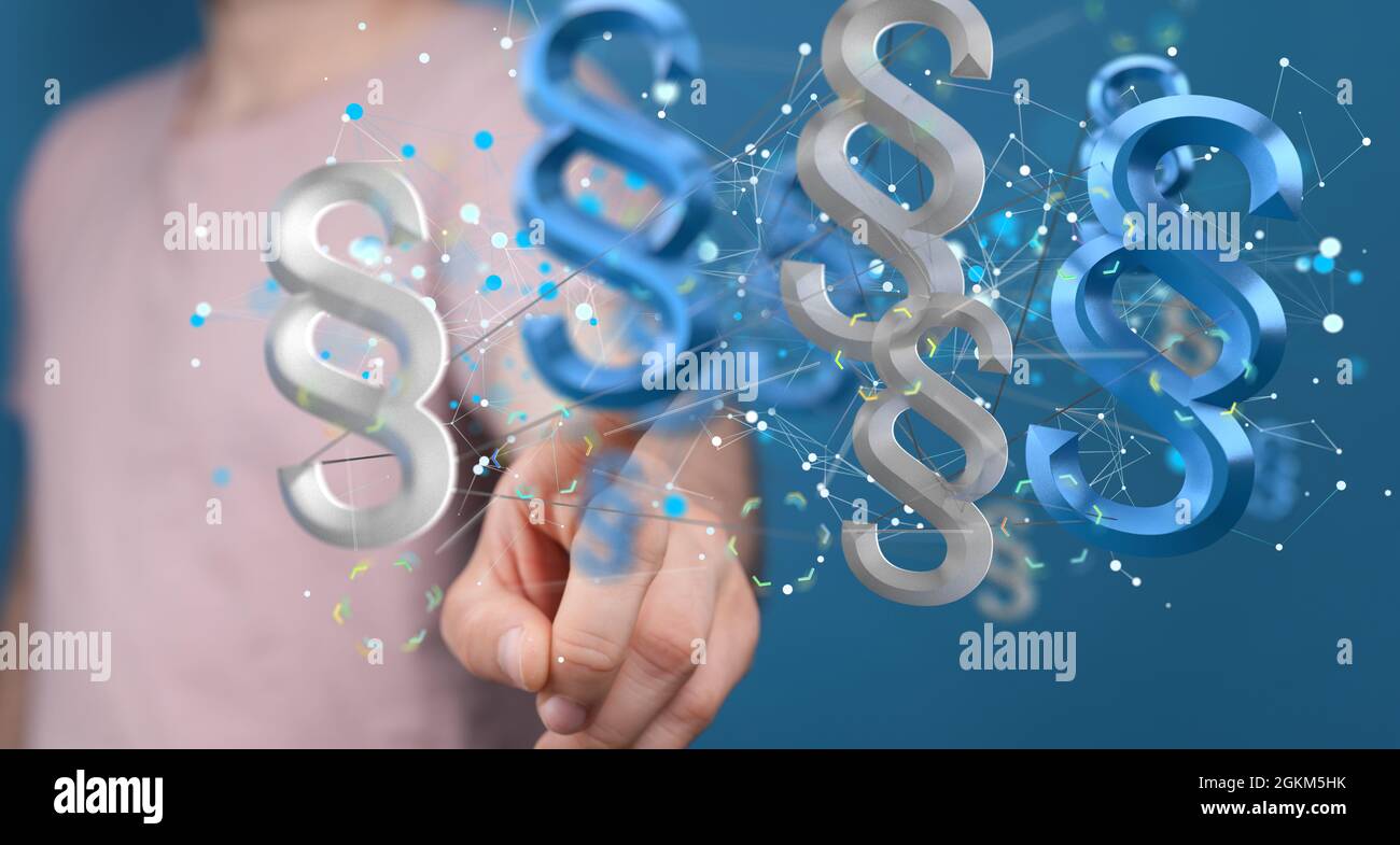 3d rendering of paragraph symbols for the lawyer and advocate online ...