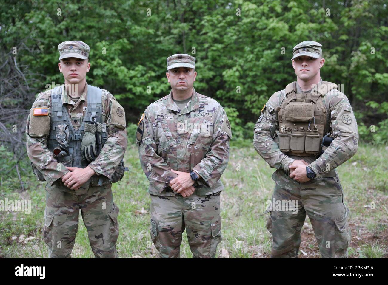 From left, New York Army National Guard Spc. William Smith, Command Sgt ...