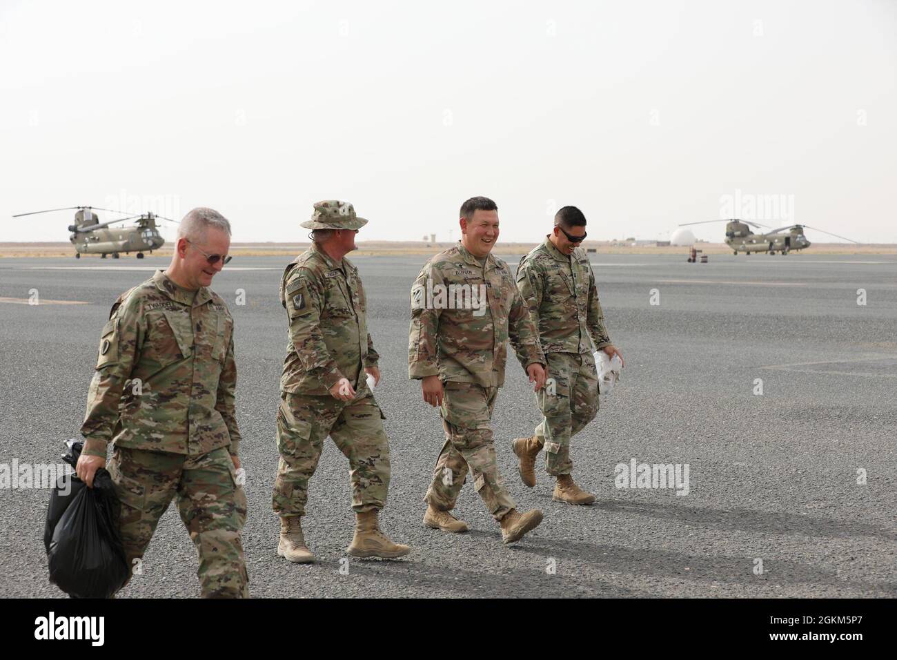 From left: Command Sgt. Maj. Michael Twaddell, Master Sgt. Travis ...