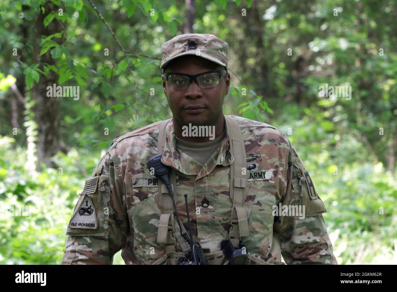 Staff Sergeant Ellic Peel observes training during an Infantry attack ...
