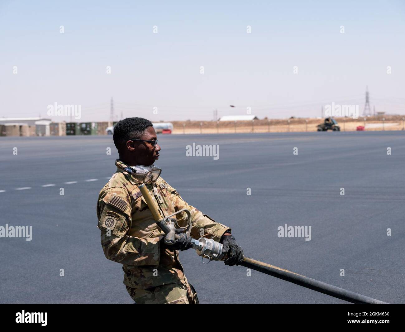 Spc. Devin Gamble, from the 1st Attack Battalion, 82nd Combat Aviation ...