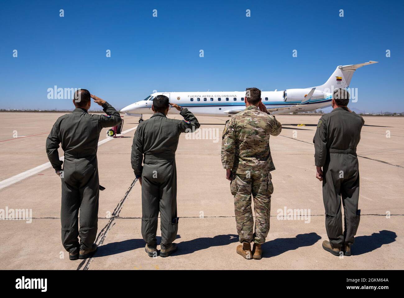 From left to right, Colombian Foreign Liason Officer, Col. Danysh ...