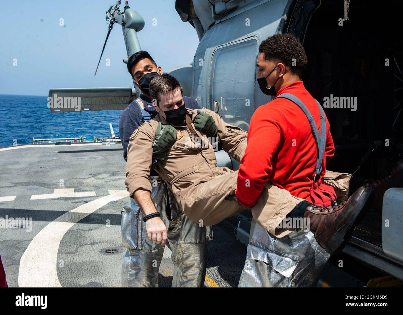 210523-N-RG587-1060 ARABIAN SEA (May 23, 2021) Damage Controlman 2nd ...