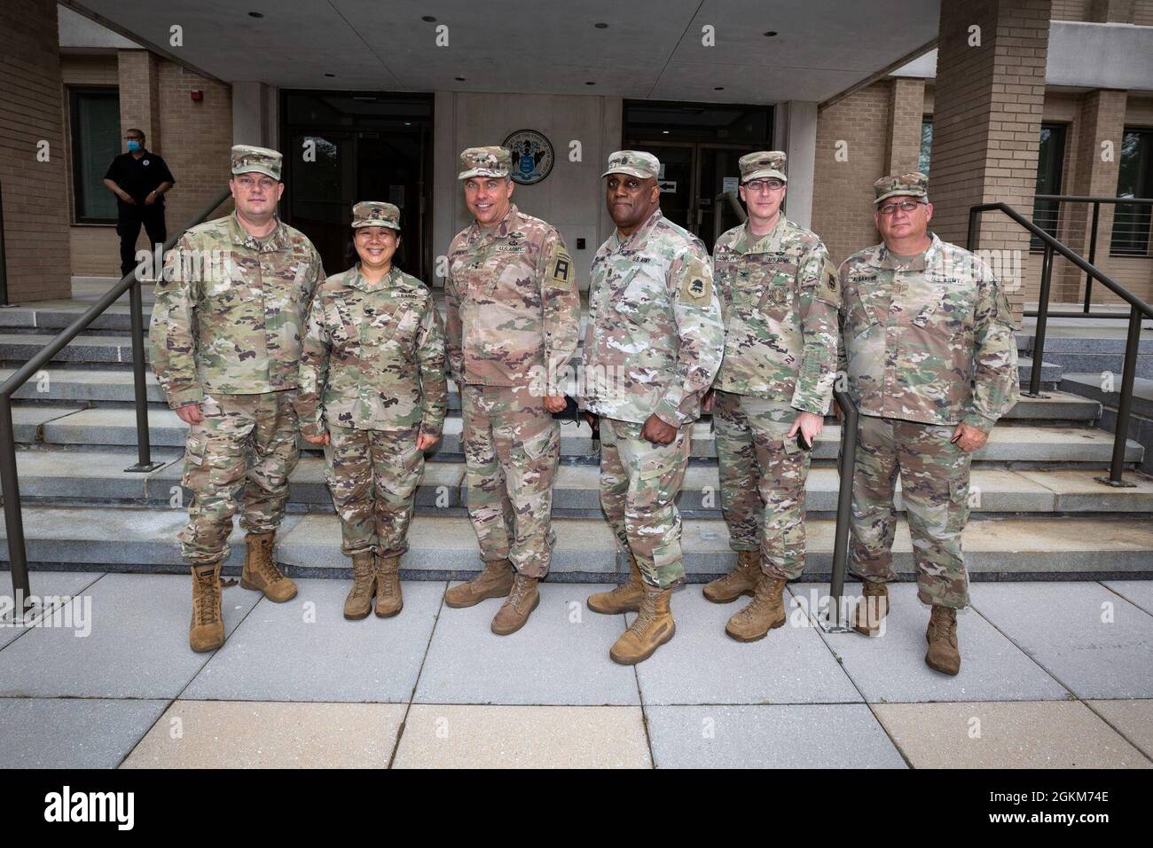 U.S. Army Maj. Gen. Mark H. Landes, third from left, Commanding General ...