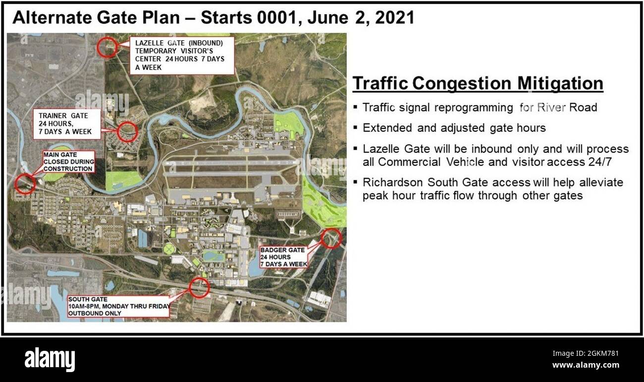 Alternative Gate Plan during summer construction installation access ...