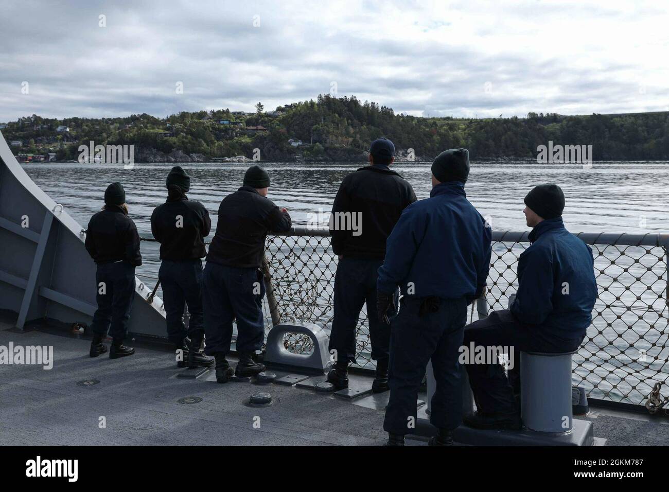 HAAKONSVERN, Norway (May 24, 2021) Sailors stationed aboard the Arleigh ...