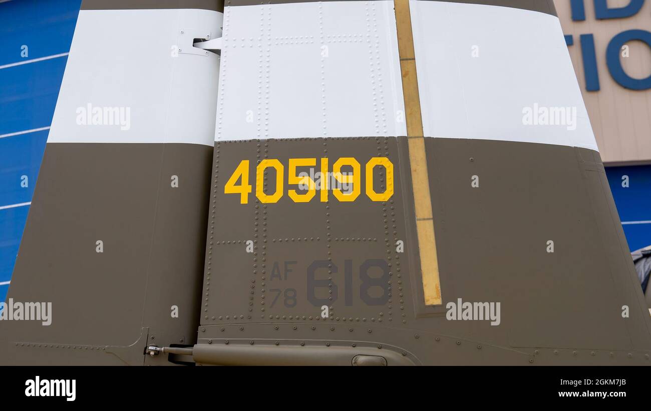 The tail flash of a heritage A-10 Thunderbolt II, from the 124th ...
