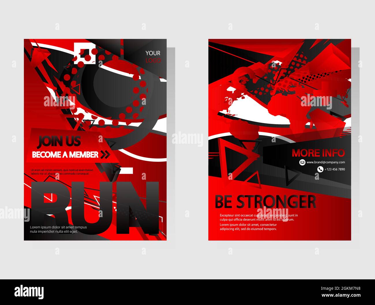 Red And White Templates