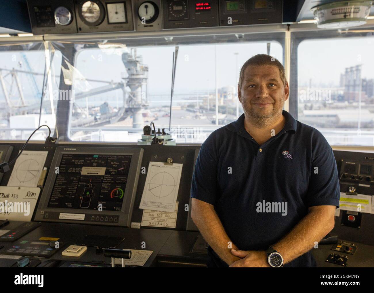 Capt. Michael LeCompte, the Liberty Promise’s master, poses for a ...