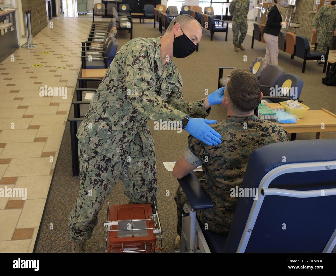 Capt. Carl Goforth, a researcher from Naval Medical Research Center ...