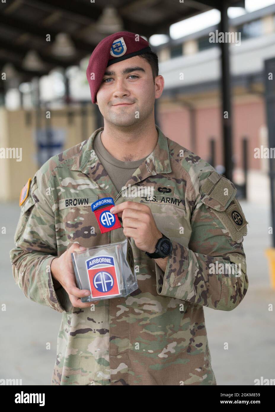 Spc. Benjamin Brown from D co 2-325 AIR, 2nd Brigade Combat Team, 82nd ...