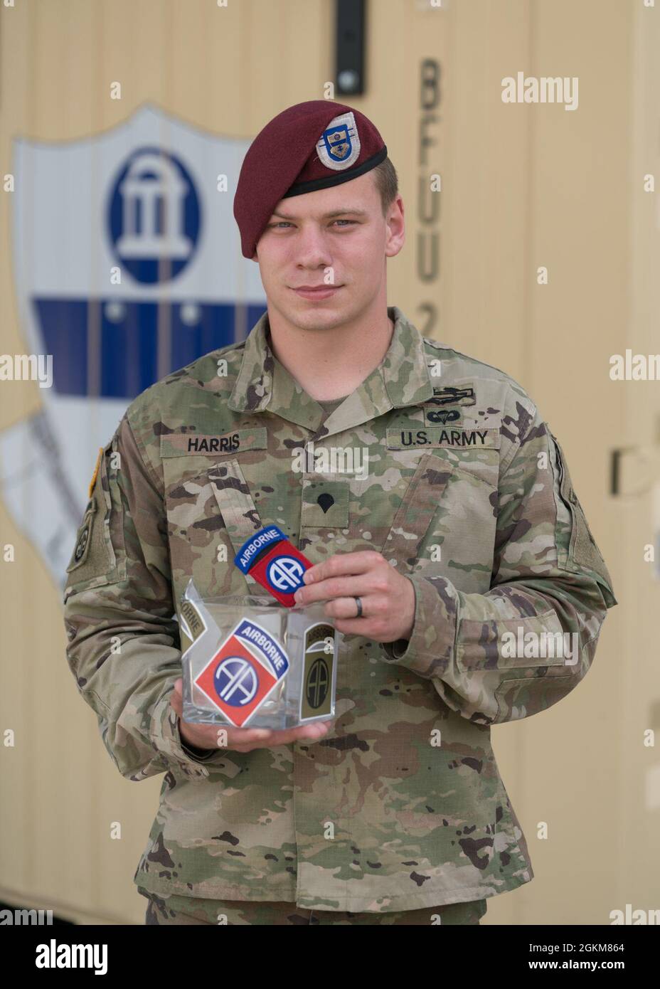 Spc. Maxim Harris from D co 2-325 AIR, 2nd Brigade Combat Team, 82nd ...