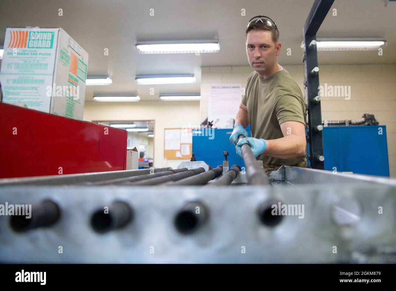 Staff Sgt. Dylan Allen, an armament maintenance supervisor from the ...