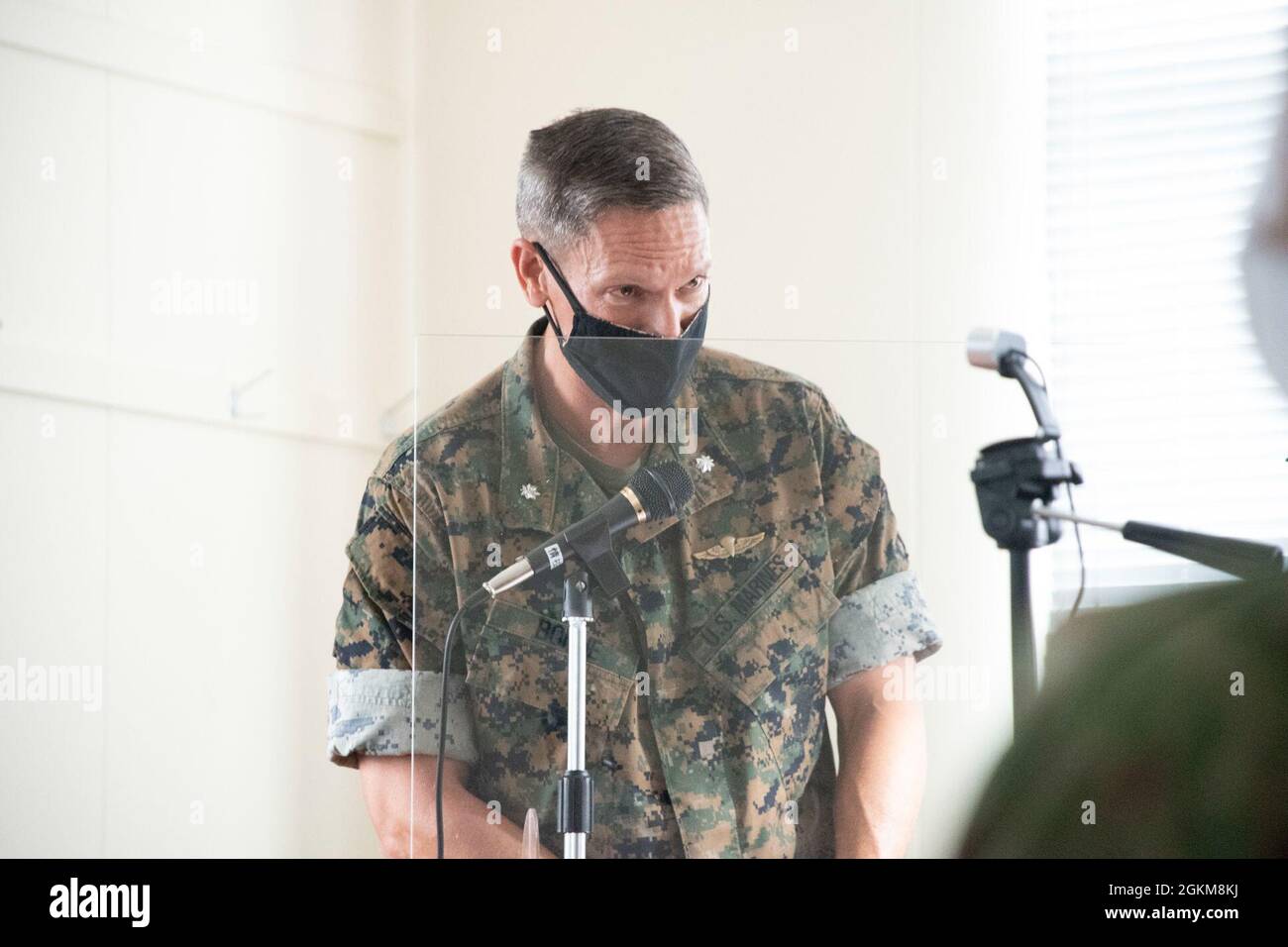 U.S. Marine Corps Lt. Col. Brett Bohne, Combat Logistics Battalion 4 ...