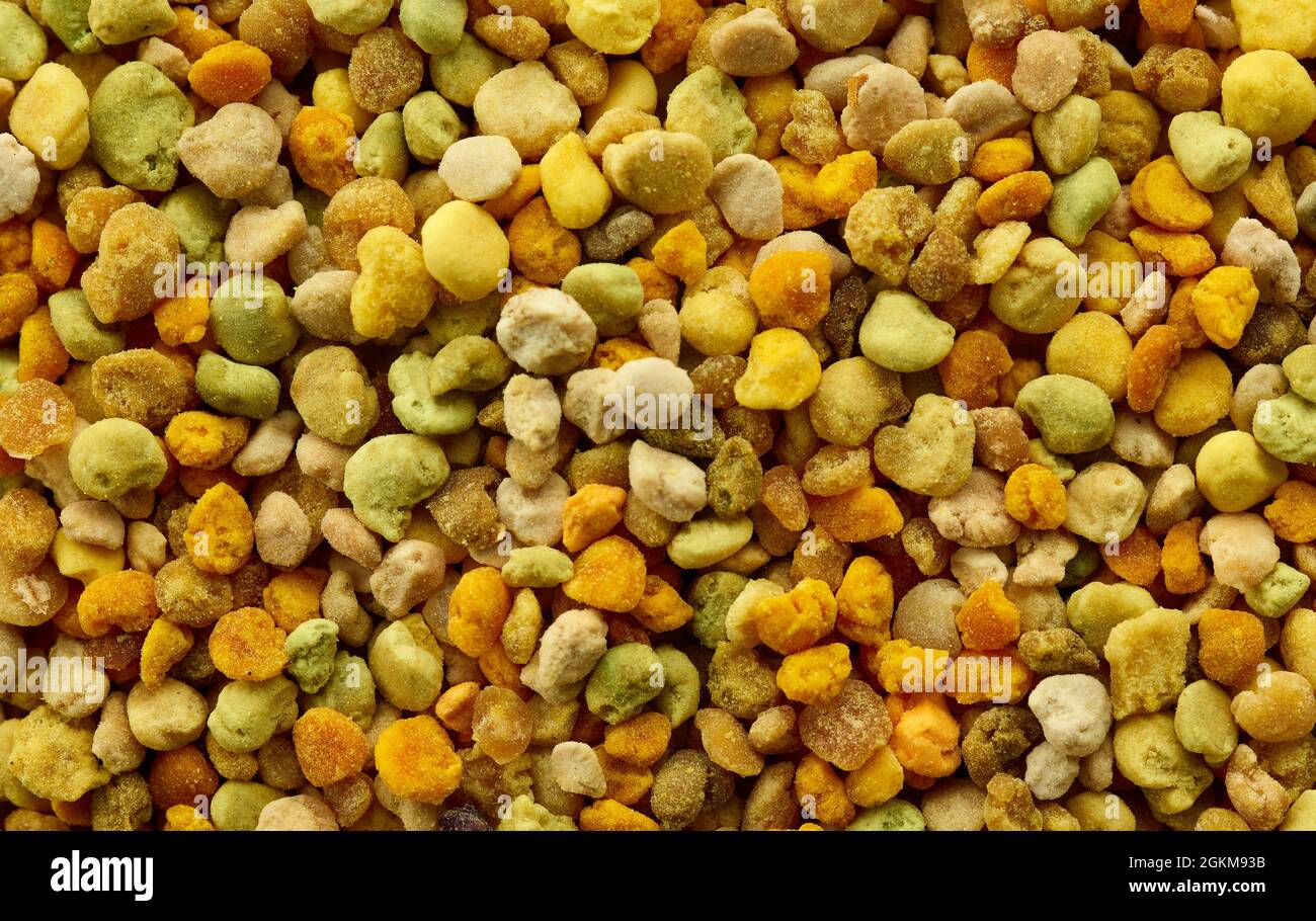 pollen background texture macro top view Stock Photo - Alamy