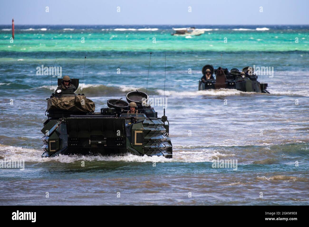U.S. Marines with Company B, 3d Assault Amphibian Battalion currently ...