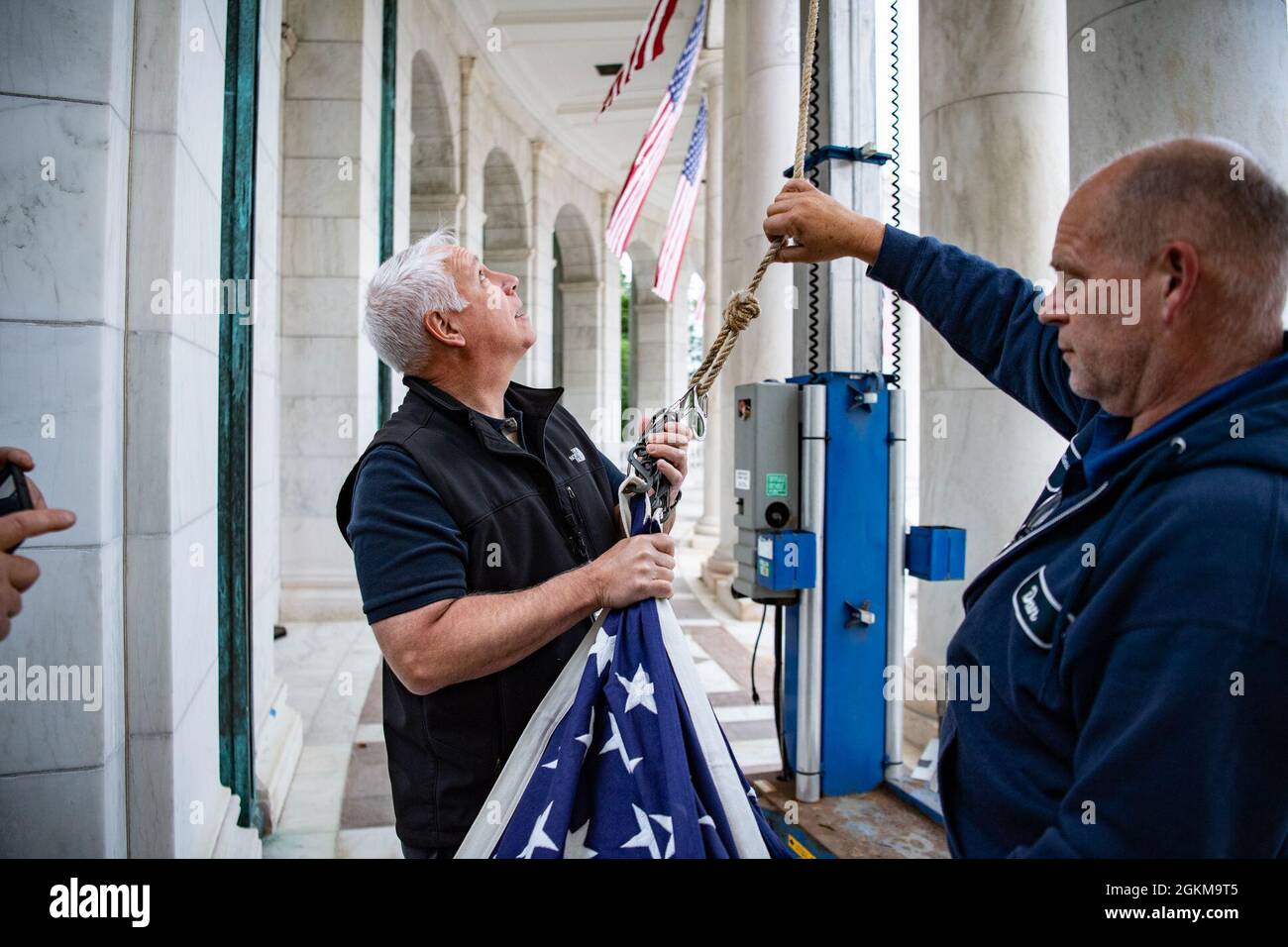 Charles "Ray" Alexander, Jr. (center), superintendent, Arlington ...