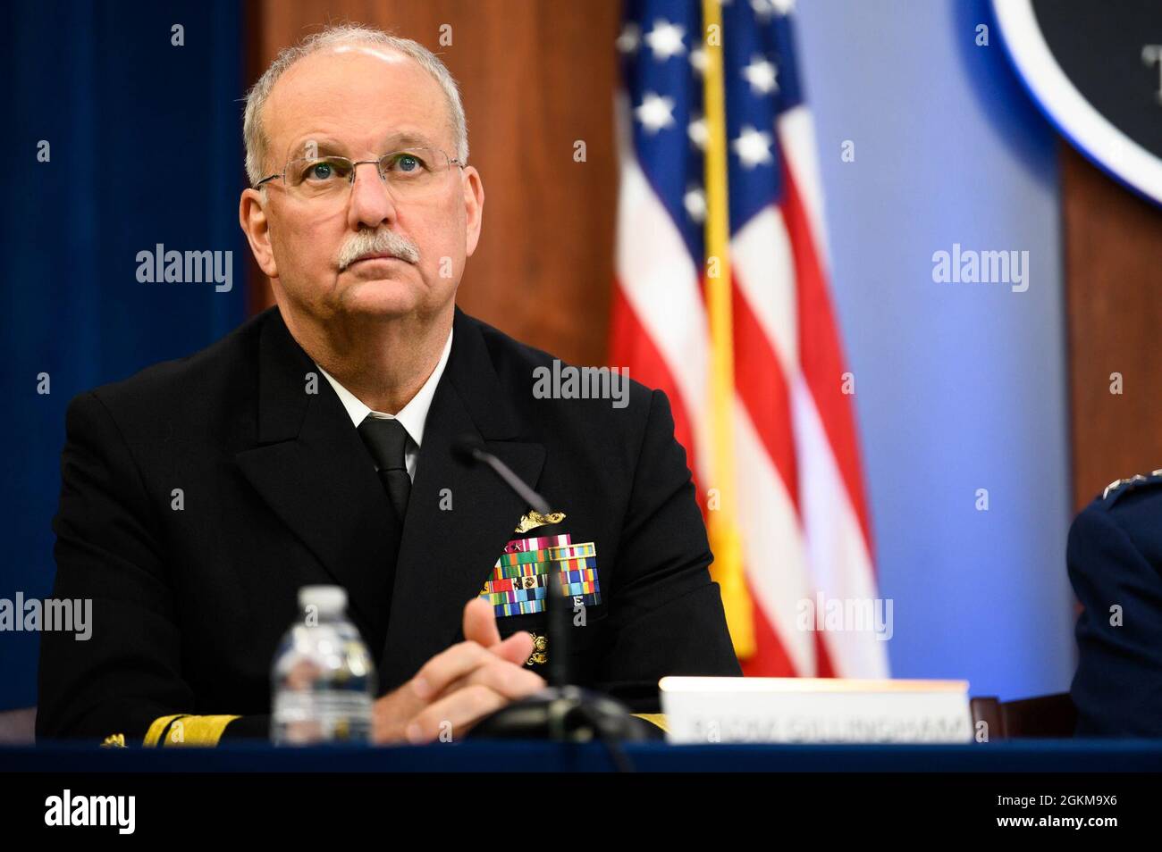 Navy Surgeon General Rear Adm. (upper half) Bruce L. Gillingham ...