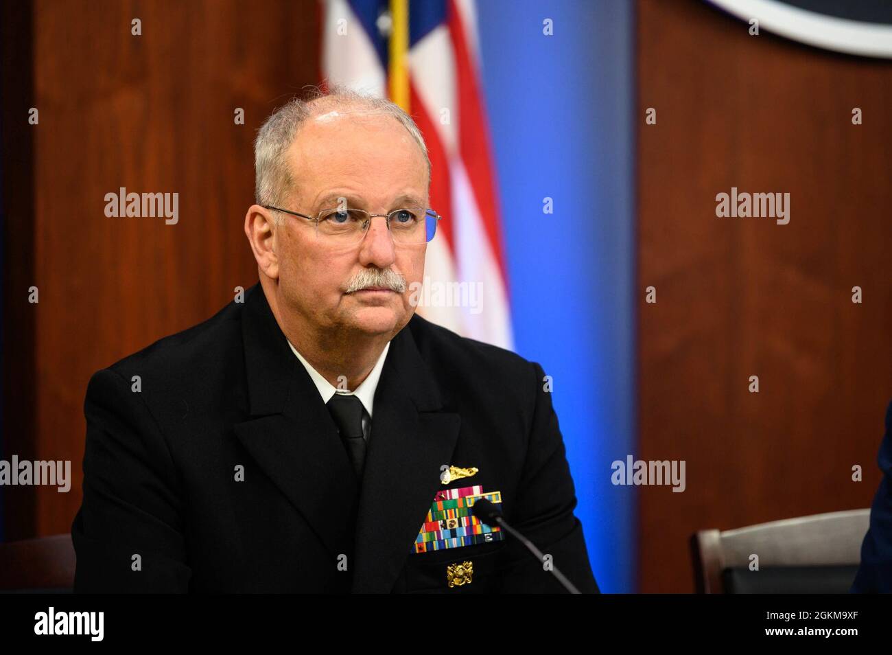 Navy Surgeon General Rear Adm. (upper half) Bruce L. Gillingham ...