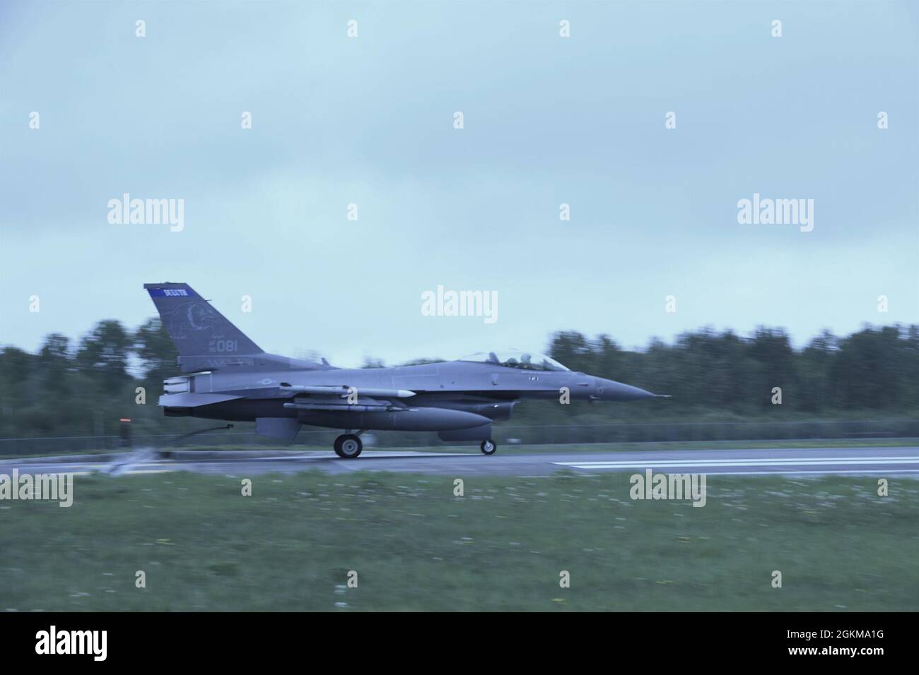 An F-16 Fighting Falcon from the 148th Fighter Wing during an aircraft ...