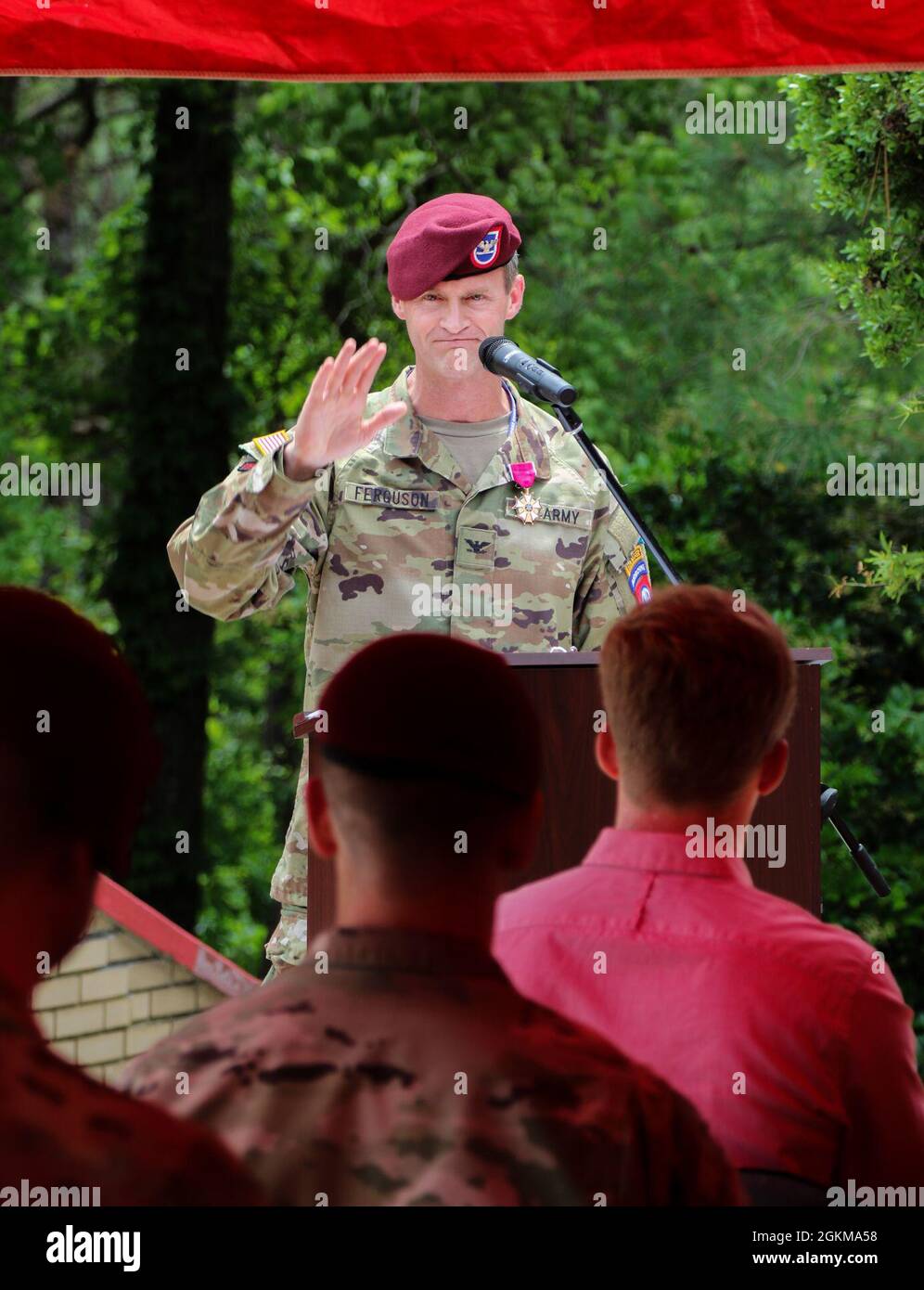 U.S. Army Col. Lawrence G. Ferguson, departing Deputy Commanding ...