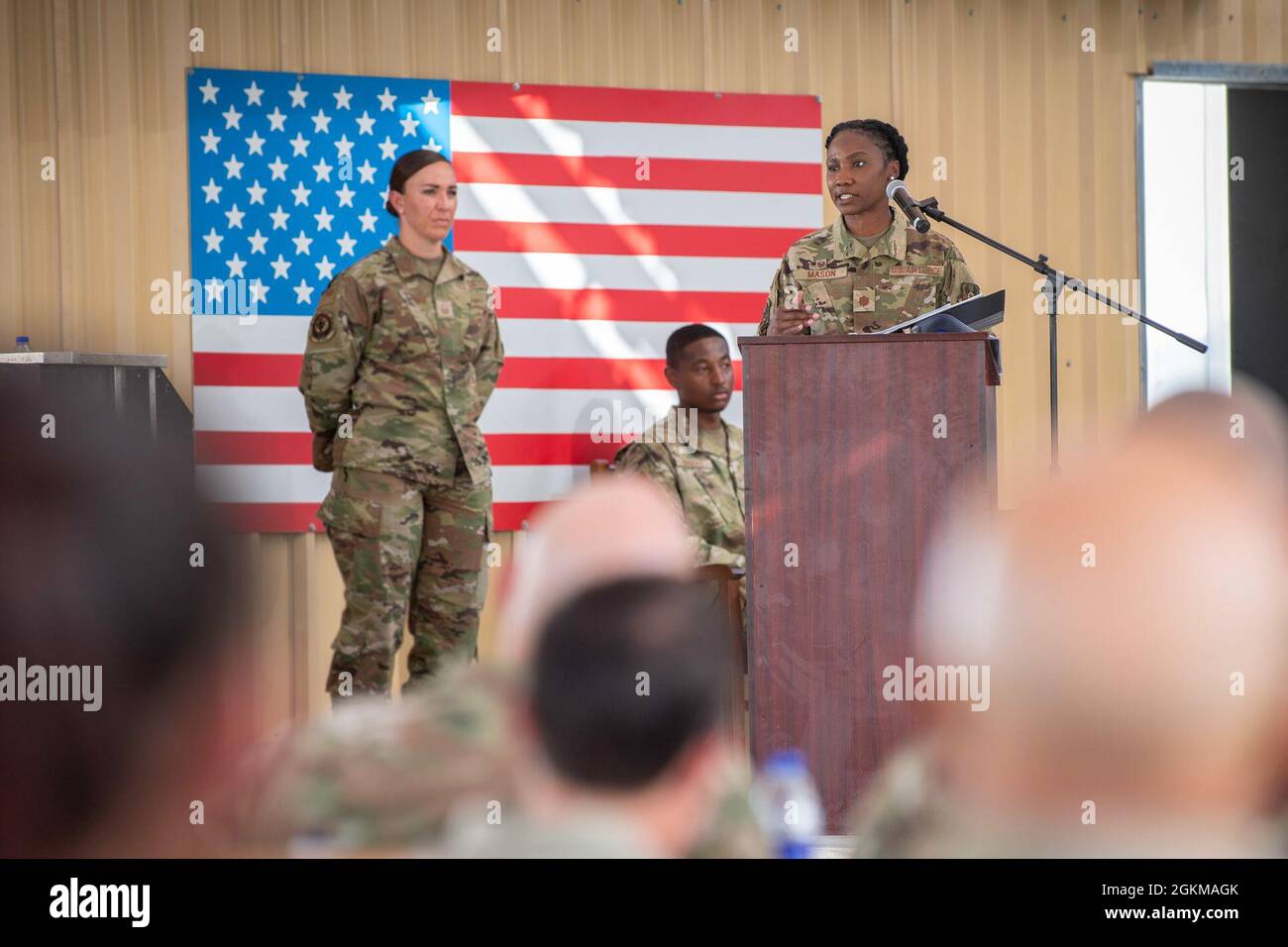 U.S. Air Force Maj. Monica L. Mason, 380th Expeditionary Force Support ...