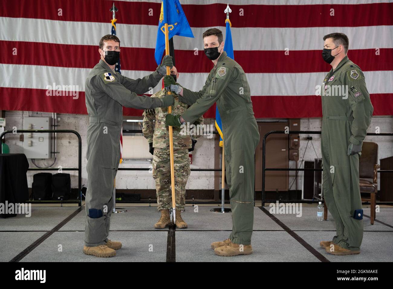 U.S. Air Force Col. David Epperson, 52nd Fighter Wing commander, passes ...