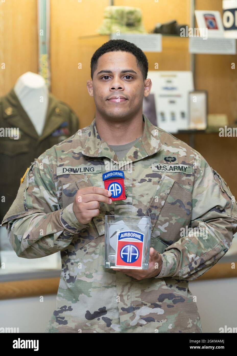 Pfc. Brandon Dowling from 1-508th Parachute Infantry Regiment, 3rd ...