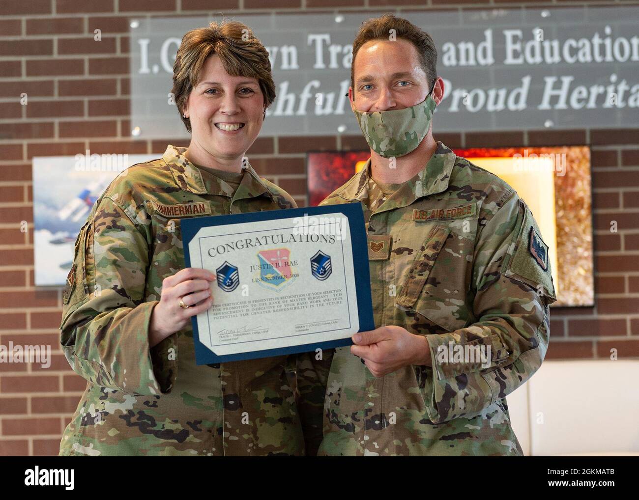 U.S. Air Force Chief Master Sgt. Tracie Timmerman, the Thomas N. Barnes ...