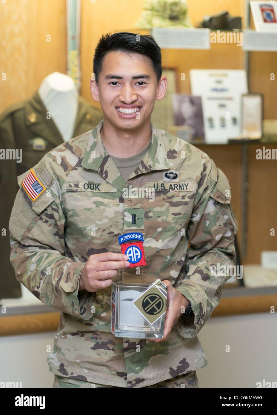 1st. Lt. Daniel Ouk from 1-508th Parachute Infantry Regiment, 3rd ...