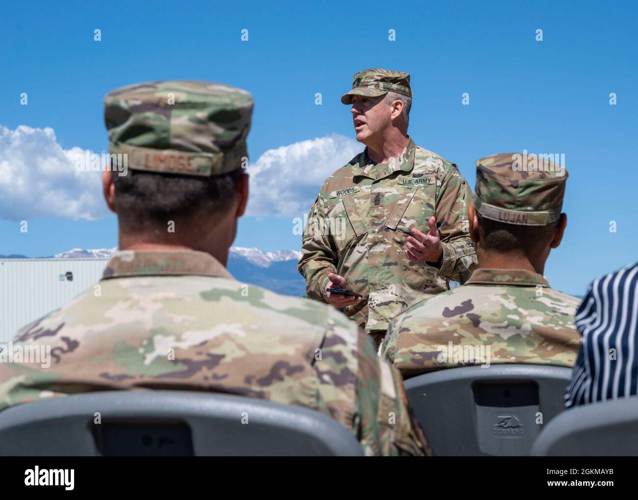Command Sgt. Maj. Bill Woods, Command Senior Enlisted Leader of the ...