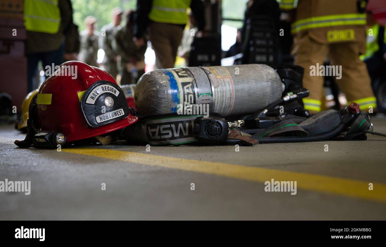Personnel attached to Navy Region Northwest Fire and Emergency Services ...