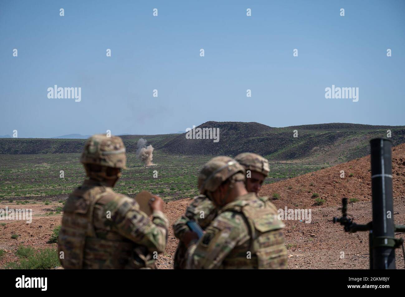 U.S. Army soldiers assigned to Task Force Iron Gray execute a joint ...
