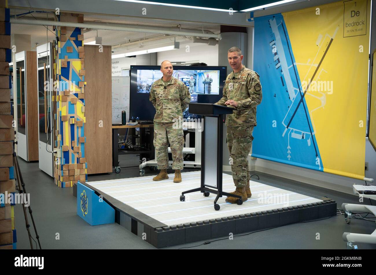 Col Shanon Anderson, 436th Airlift Wing commander, gives opening ...