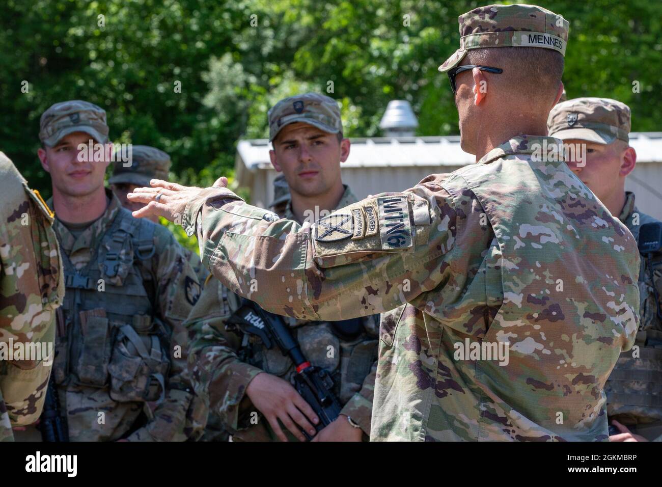 Maj. Gen. Brian J. Mennes, commander of the 10th Mountain Division (LI ...