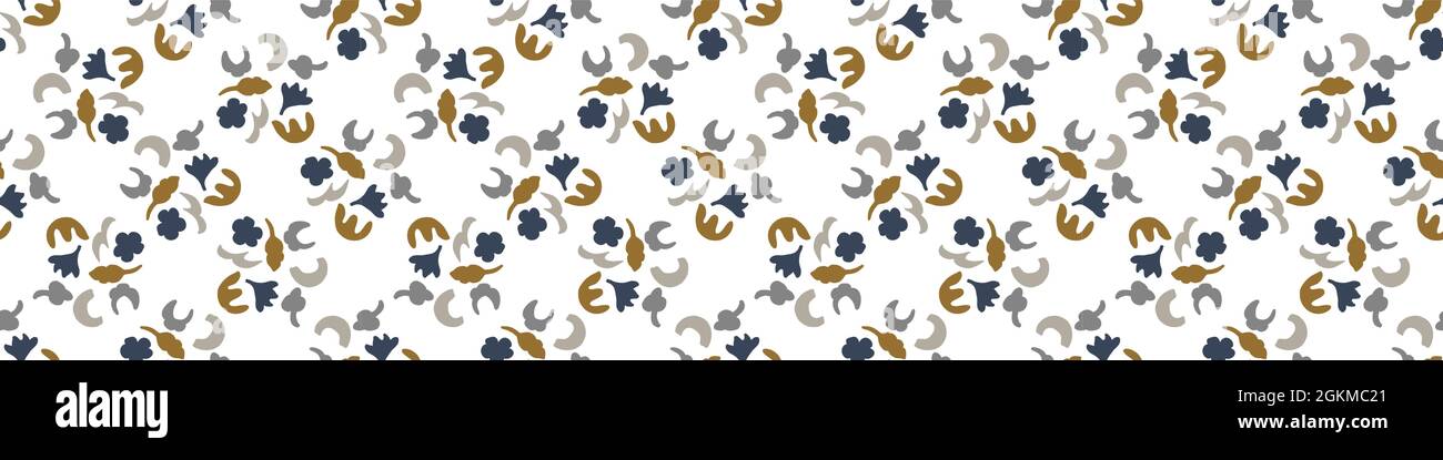 Masculine floral seamless pattern. Classic retro flower motif shape for ...