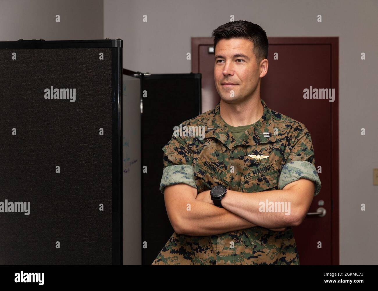 U.S. Marine Capt. Tyler Bonnett, an F-35B Lightning II pilot with ...